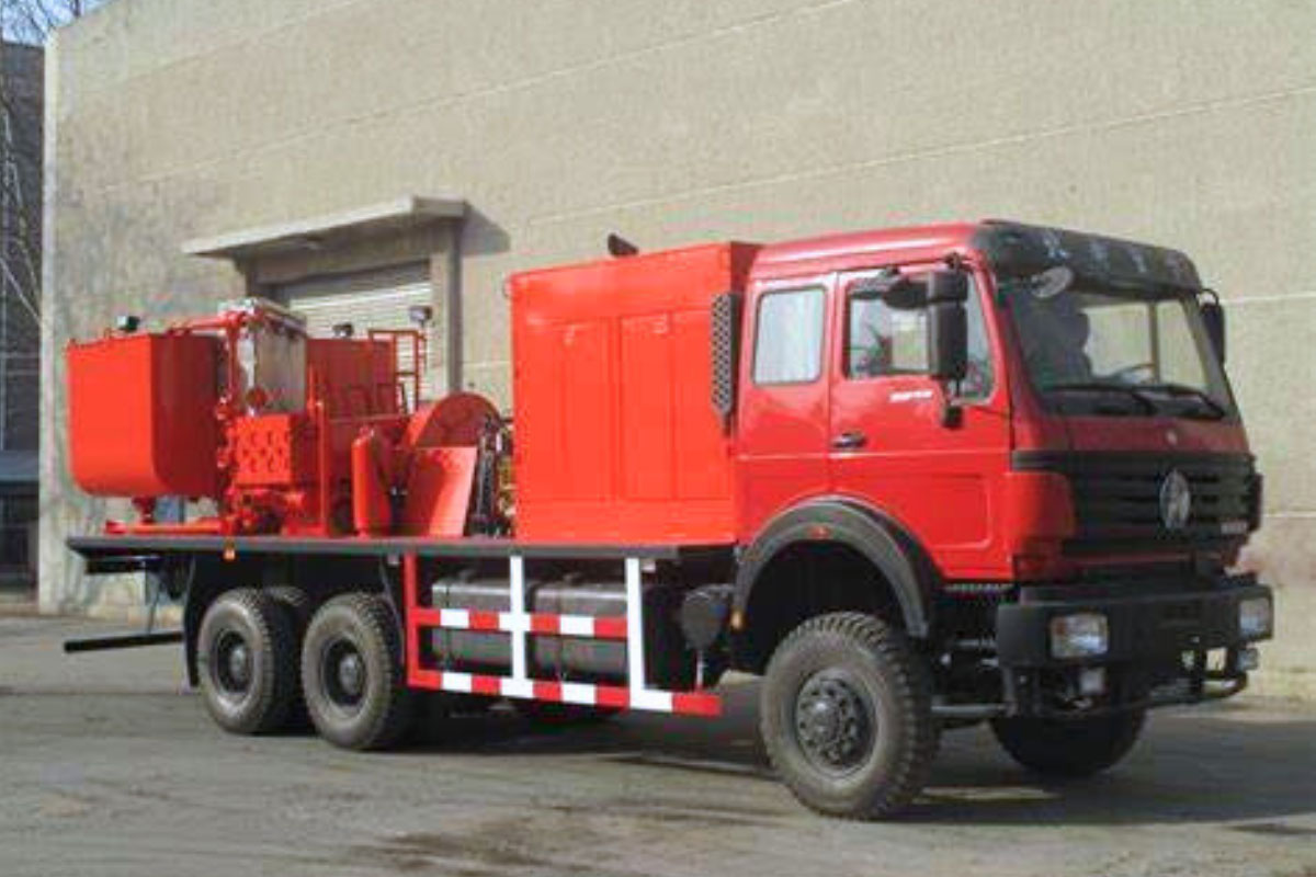 Automatic mixing double pump cementing truck – Bloomingrig